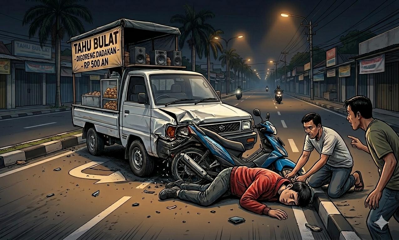 Pengendara Motor Meninggal Dunia Usai Ditabrak Mobil “Tahu Bulat” di ...